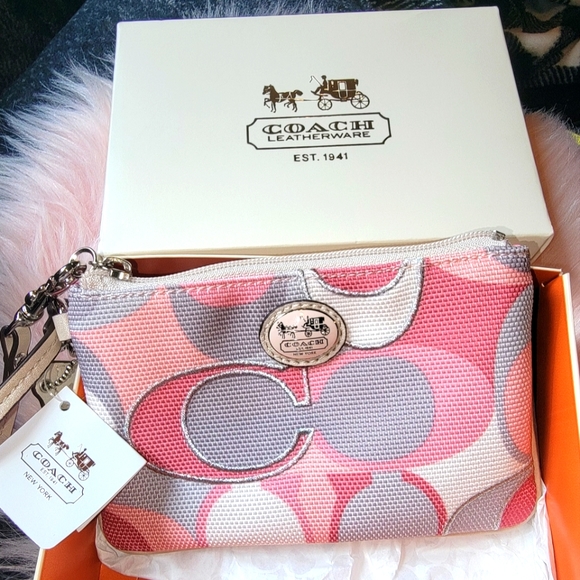 Coach | Bags | New In Box Coach Wristlet Swirl New | Poshmark